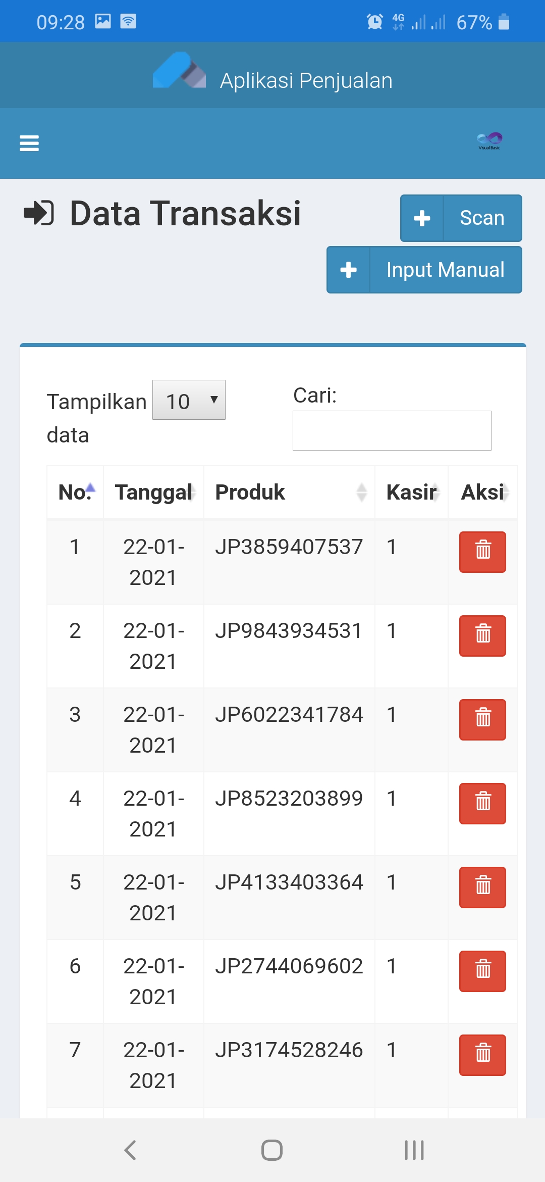 Aplikasi Input Data Penduduk Gasequeen